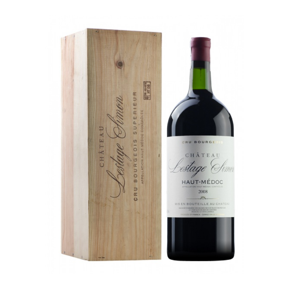 Вино Chateau Lestage Simon Haut Medoc, червоне сухе, 3 л, Бордо ...